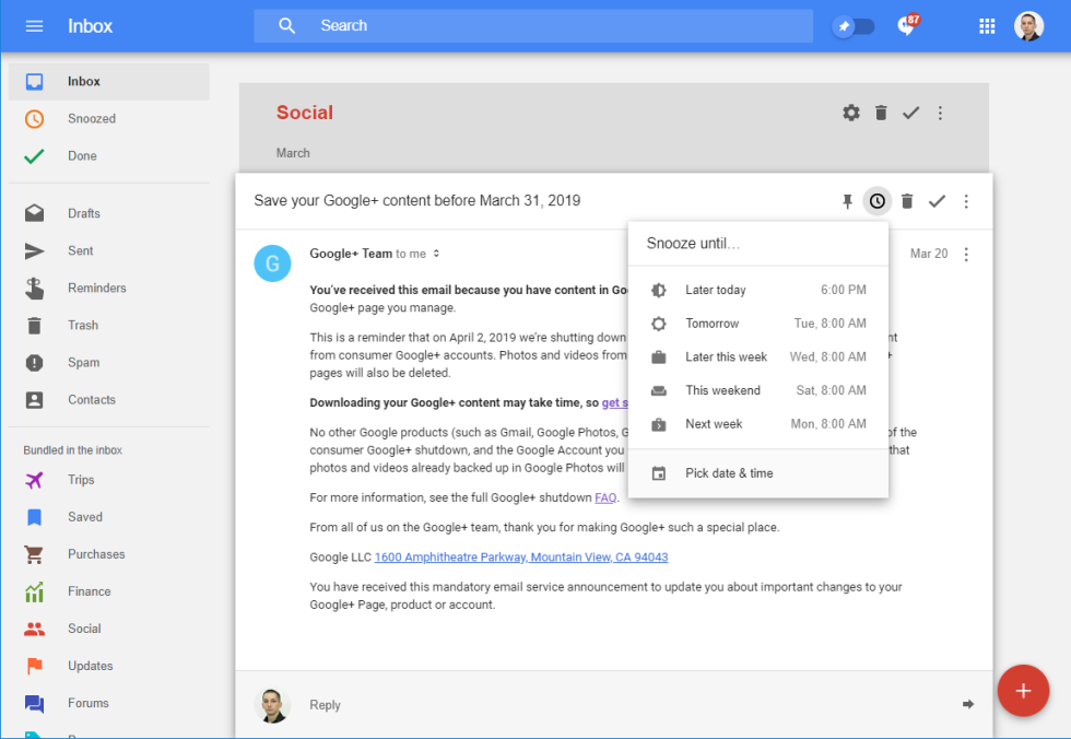 Here lies Google Inbox, a radical rethink of how email should work ...