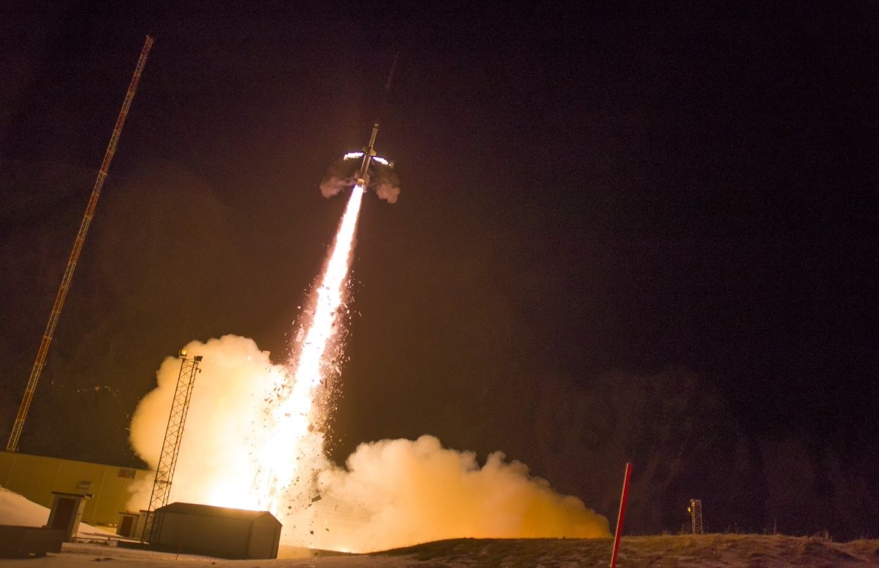 Two rockets dropped tracers into the northern lights and the result was ...