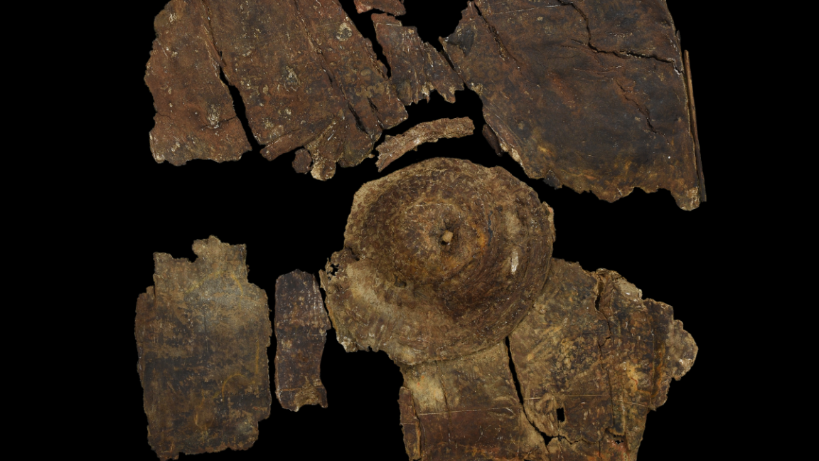 This 2,400-year-old bark shield took a beating in an Iron Age fight ...