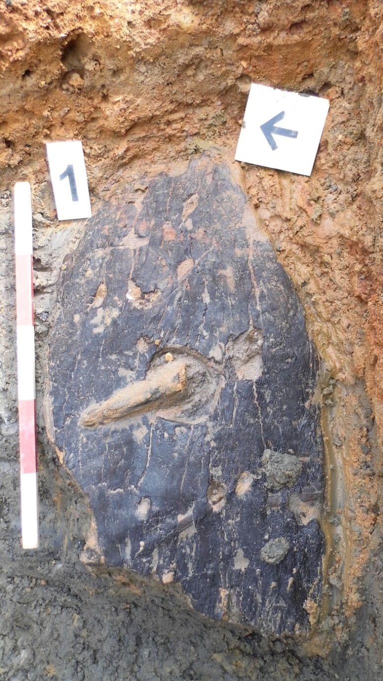 This 2,400-year-old bark shield took a beating in an Iron Age fight ...