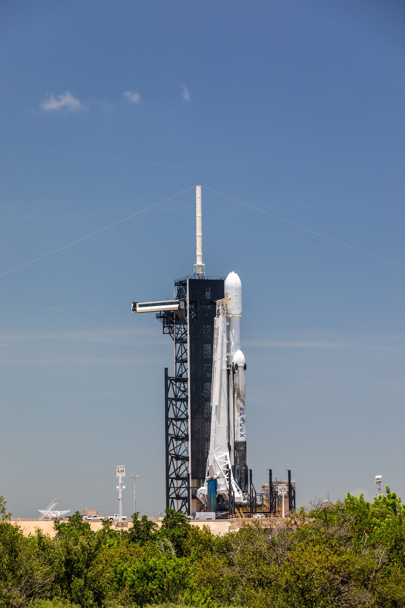 The Falcon Heavy rocket launched early Tuesday—two cores made it back ...