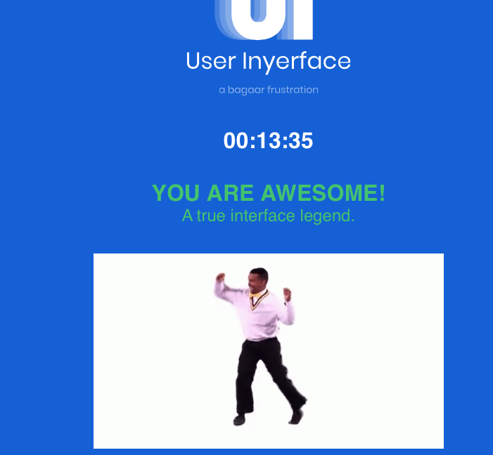 Behold, the most (intentionally) poorly designed website ever created ...