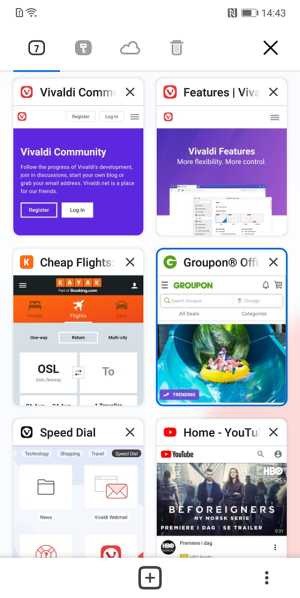 Most mobile browsers display the Web, that’s it—Vivaldi Mobile can ...