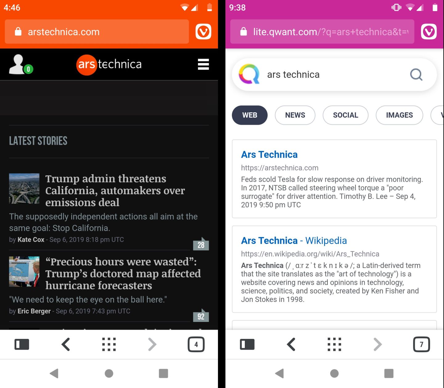 Most mobile browsers display the Web, that’s it—Vivaldi Mobile can change that - Ars Technica