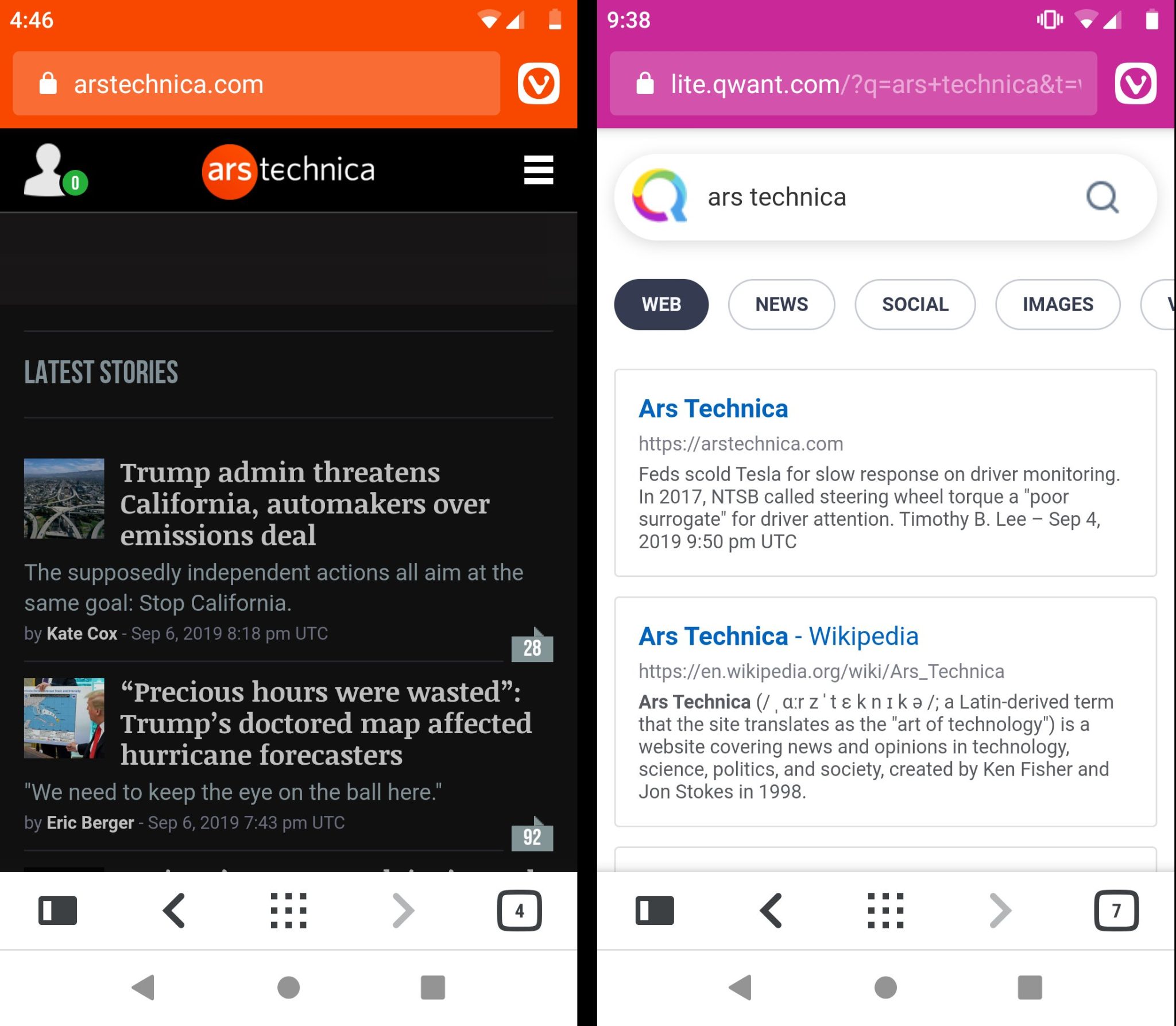 Most mobile browsers display the Web, that’s it—Vivaldi Mobile can ...