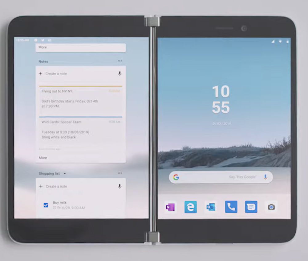 The Surface Phone is real! Microsoft surprises with a dual-screen ...