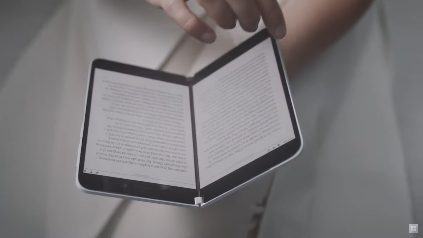 The Surface Phone is real! Microsoft surprises with a dual-screen ...