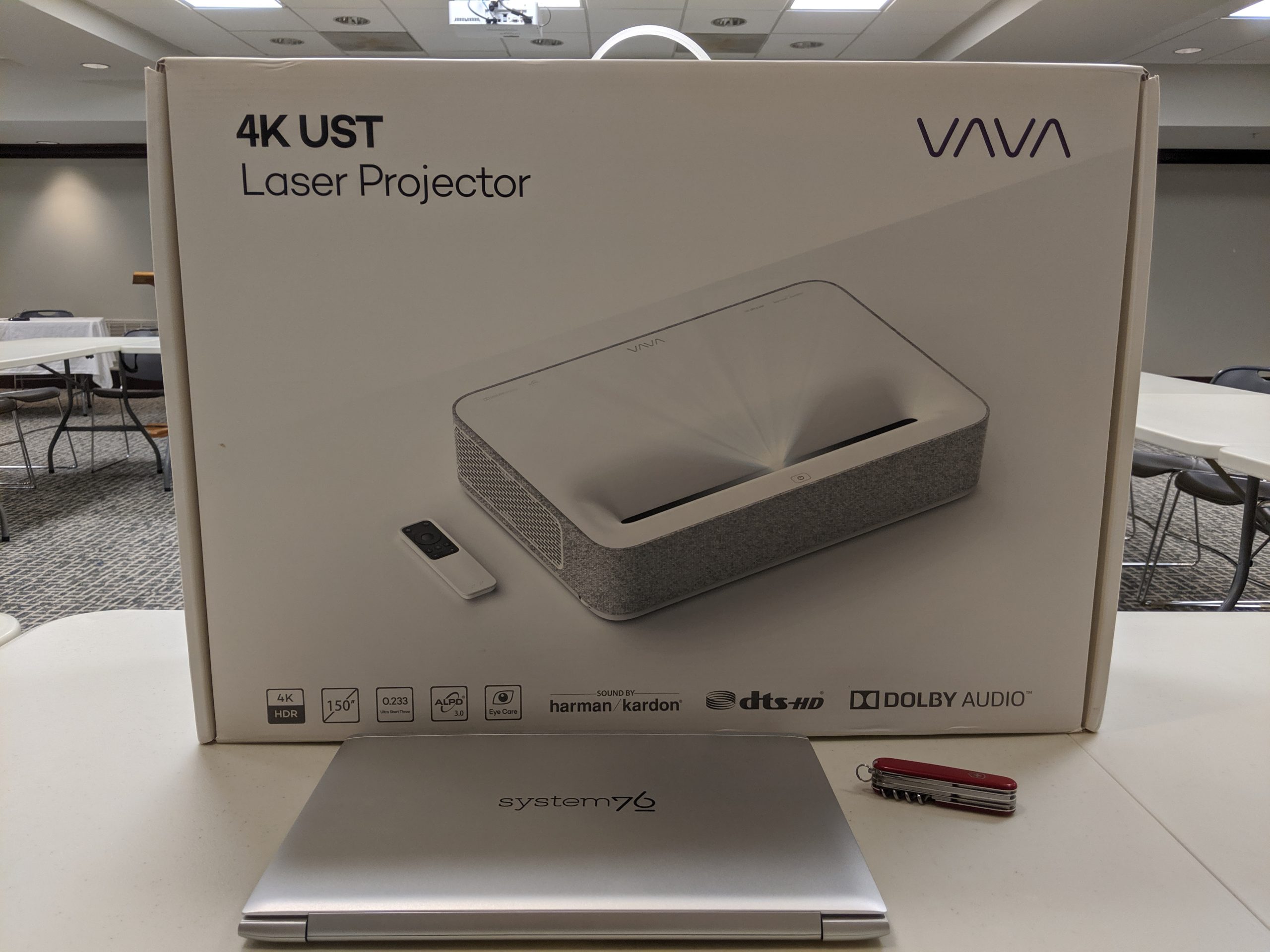 4K projector turns any wall into theater-quality screen from inches ...