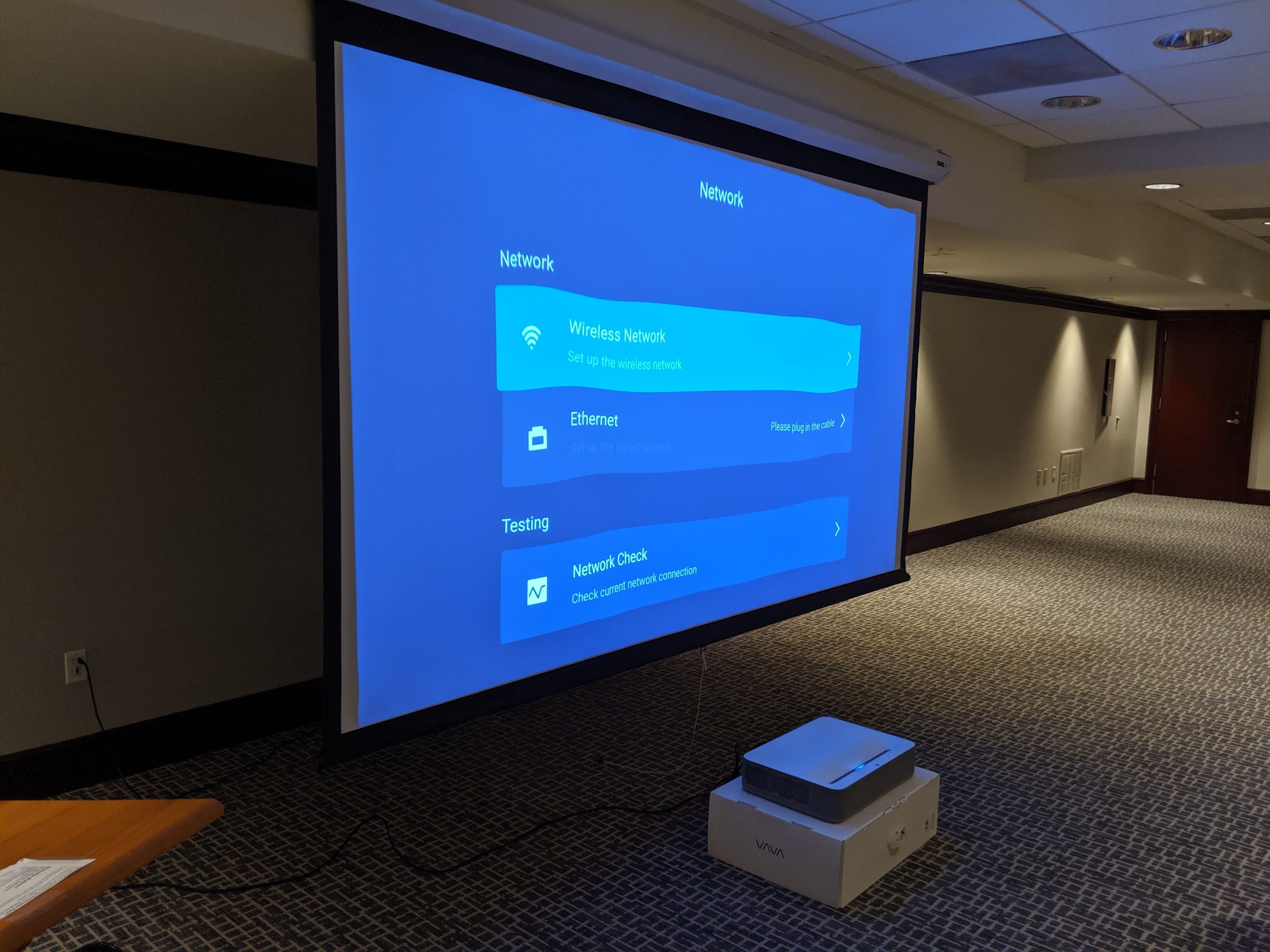 4K projector turns any wall into theater-quality screen from inches ...