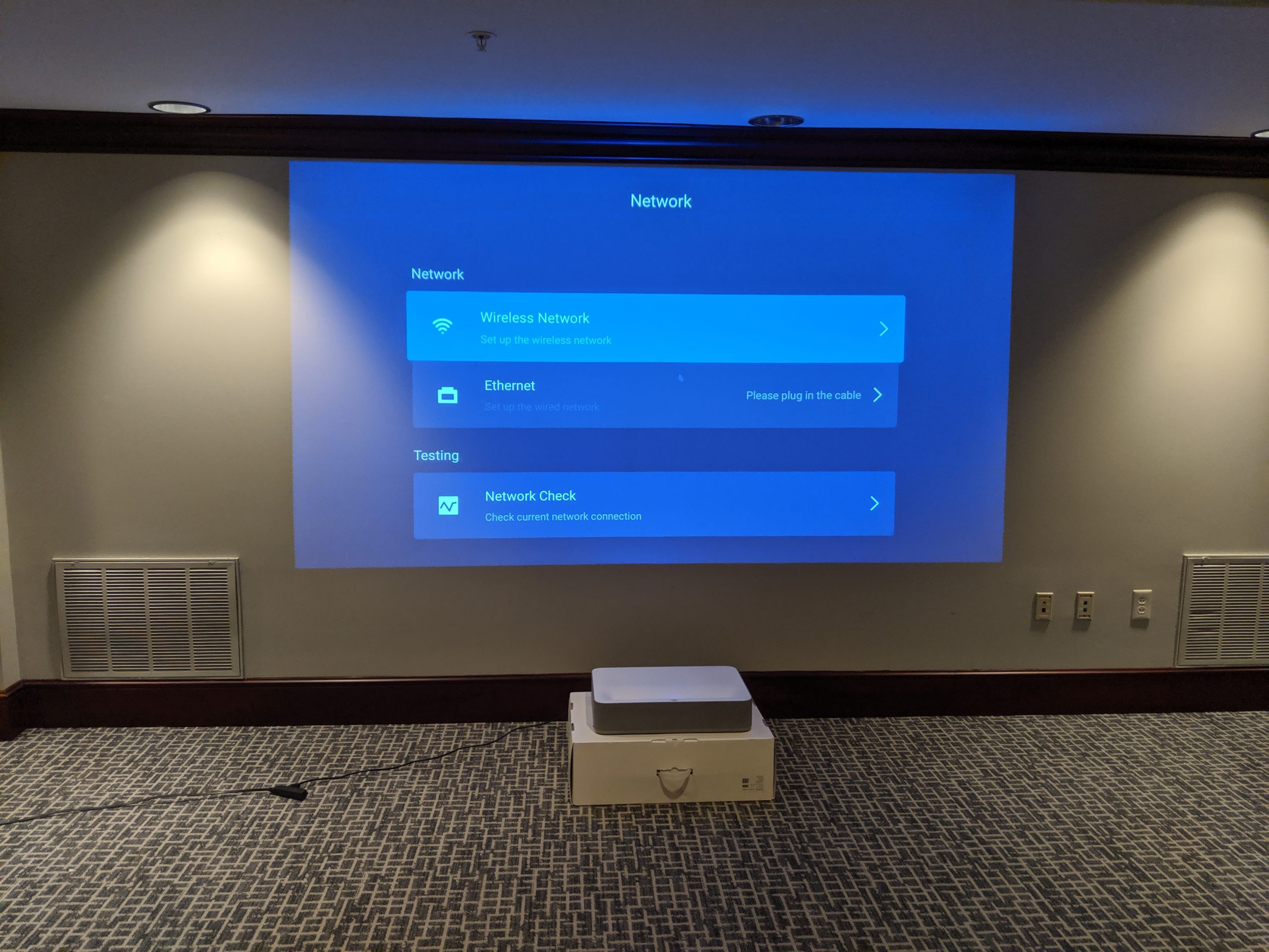 4K projector turns any wall into theater-quality screen from inches ...