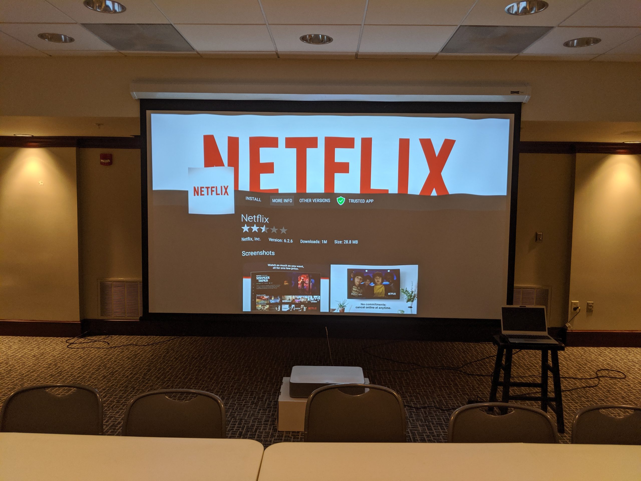 4K projector turns any wall into theater-quality screen from inches ...