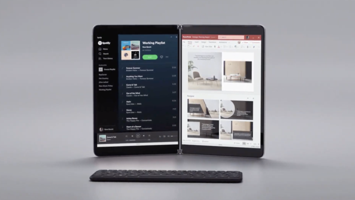 Microsoft announces dual-screen Surface Neo PC, coming holiday 2020 ...