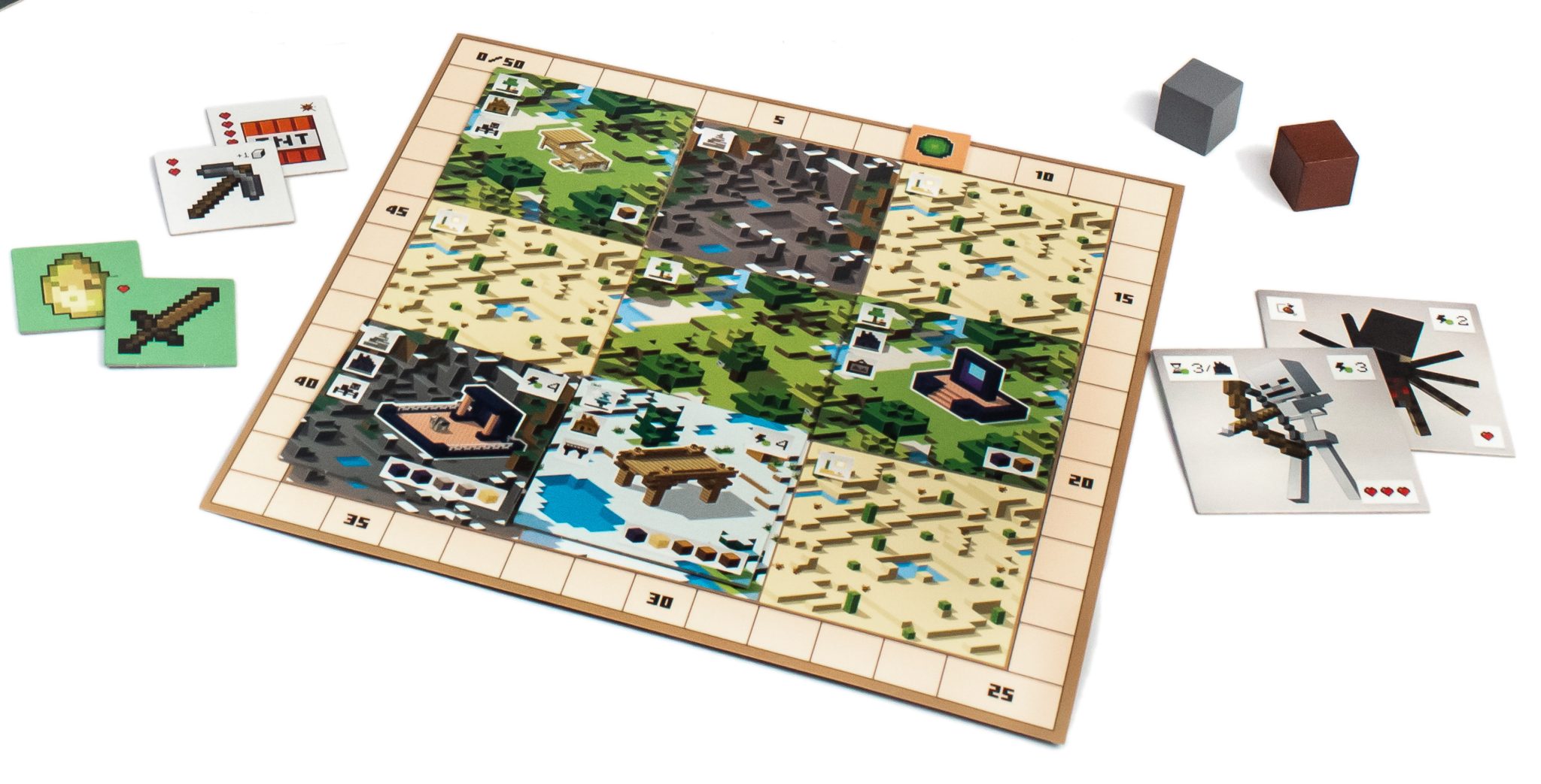 Minecraft becomes a board game, and the results are faithful, fantastic ...