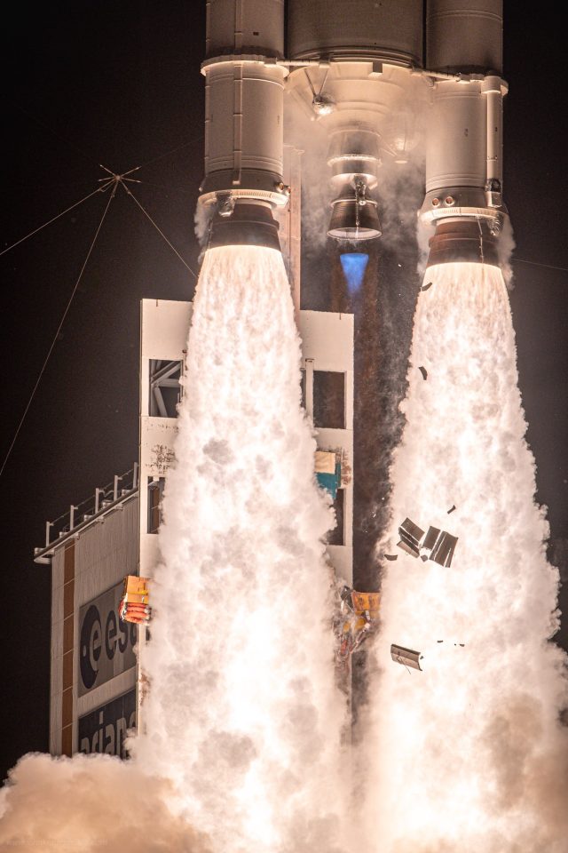 An Ariane rocket launches for the 250th time—the views were jawdropping ...