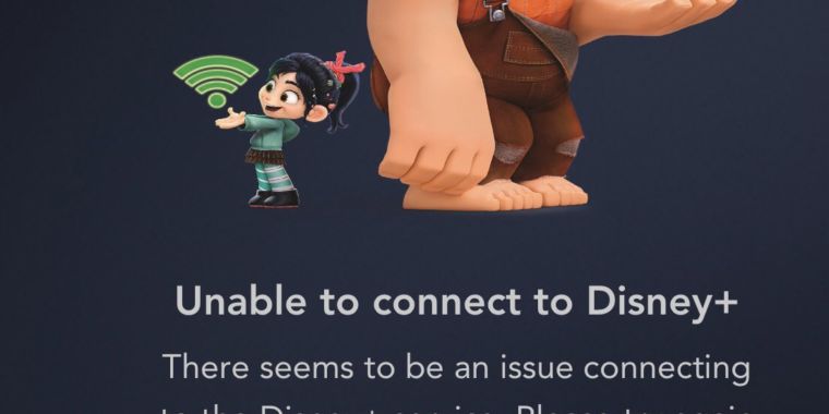 High demand causes login problems on Disney+ launch day | Ars Technica