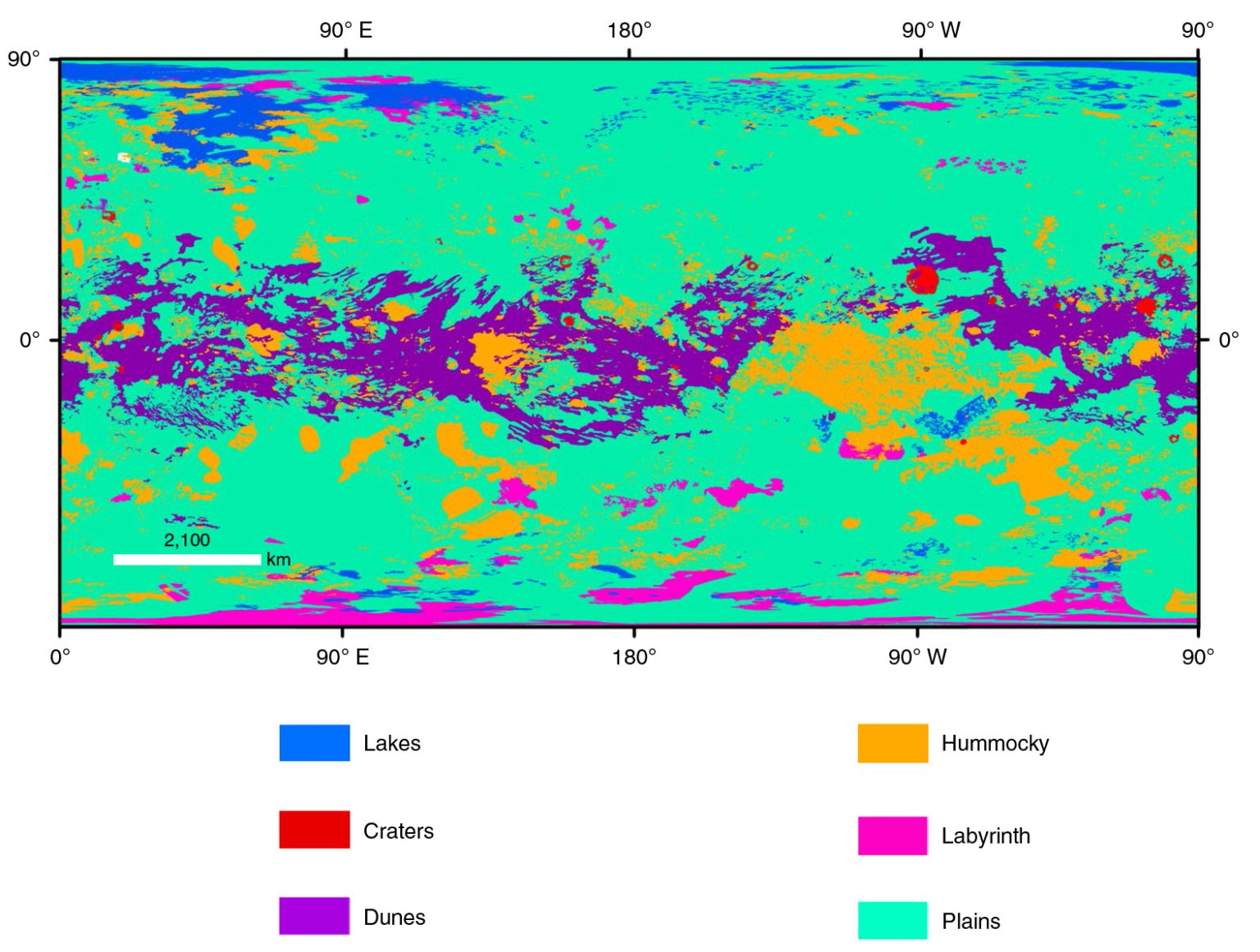 New map shows the strange terrain of Titan - Ars Technica