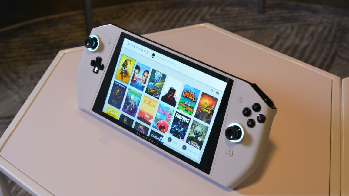 Dell’s new Concept UFO puts PC gaming on a Nintendo Switch-like device ...