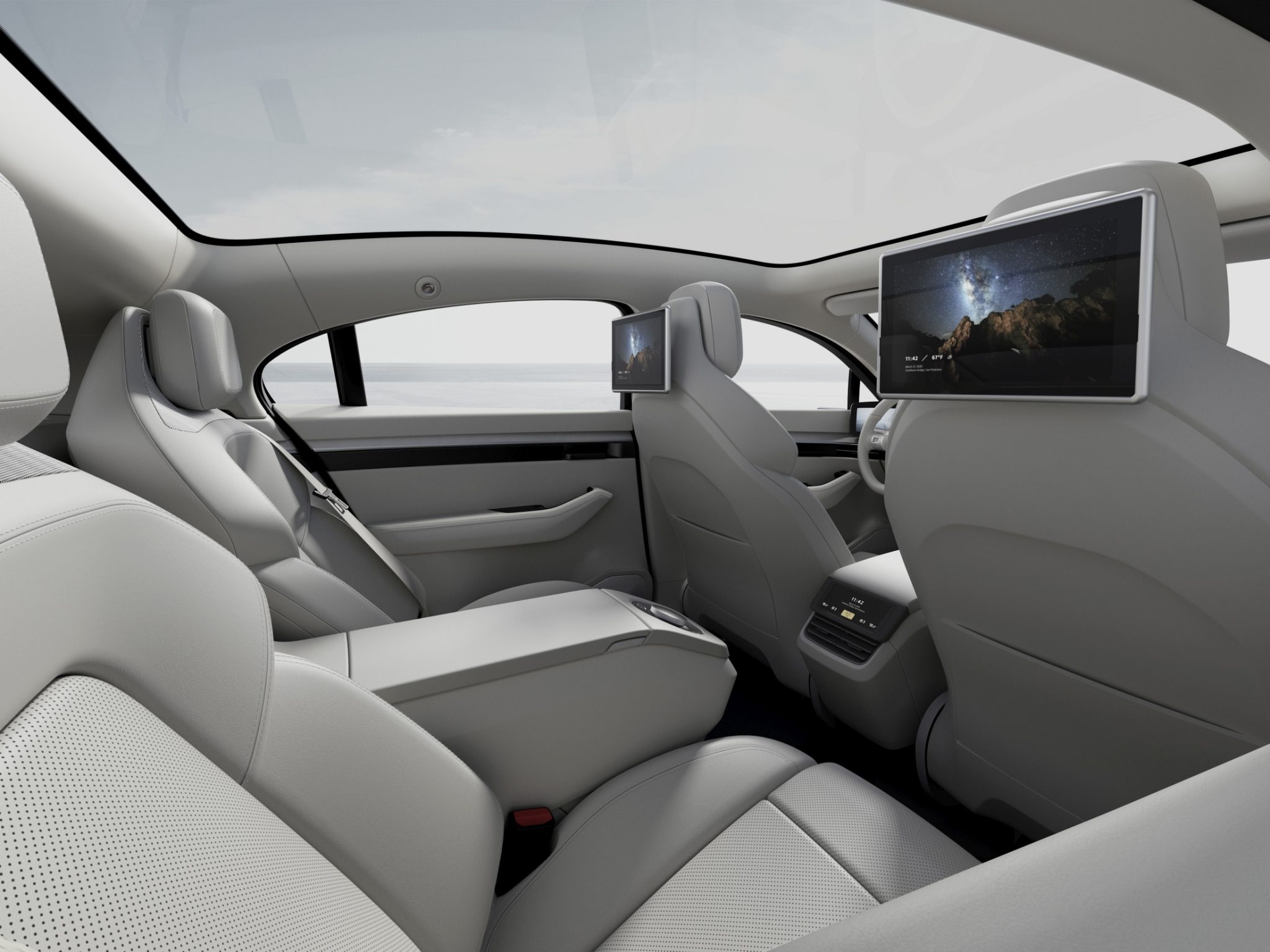 Sony Stuns Ces With An Electric Show Car The Vision S Ars Technica