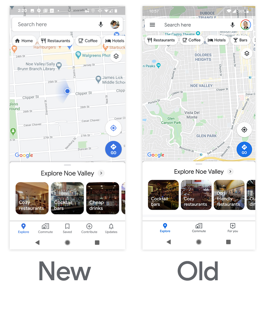 Google Maps gets new icon, tweaked UI for 15th birthday - Ars Technica