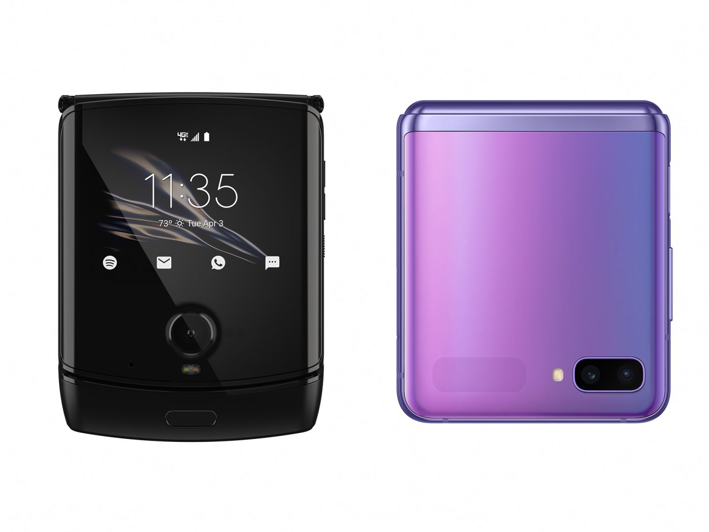 February’s flexible flip-phone fight: The Galaxy Z Flip vs the Moto ...