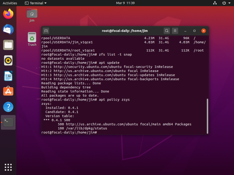Ubuntu 20.04’s zsys adds ZFS snapshots to package management [Updated] - Ars Technica