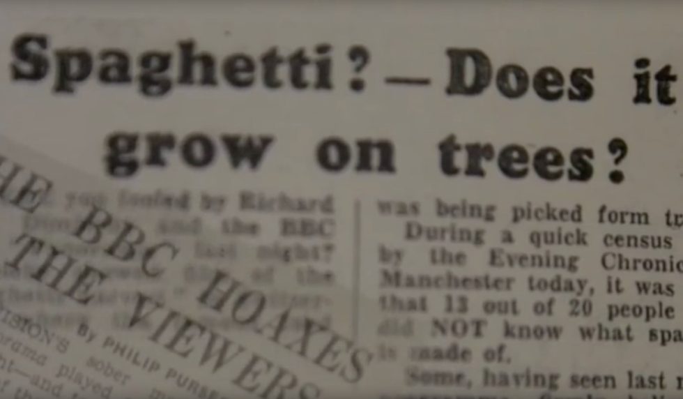 BBC’s 1957 April Fool’s “spaghetti-tree hoax” is more relevant than ...