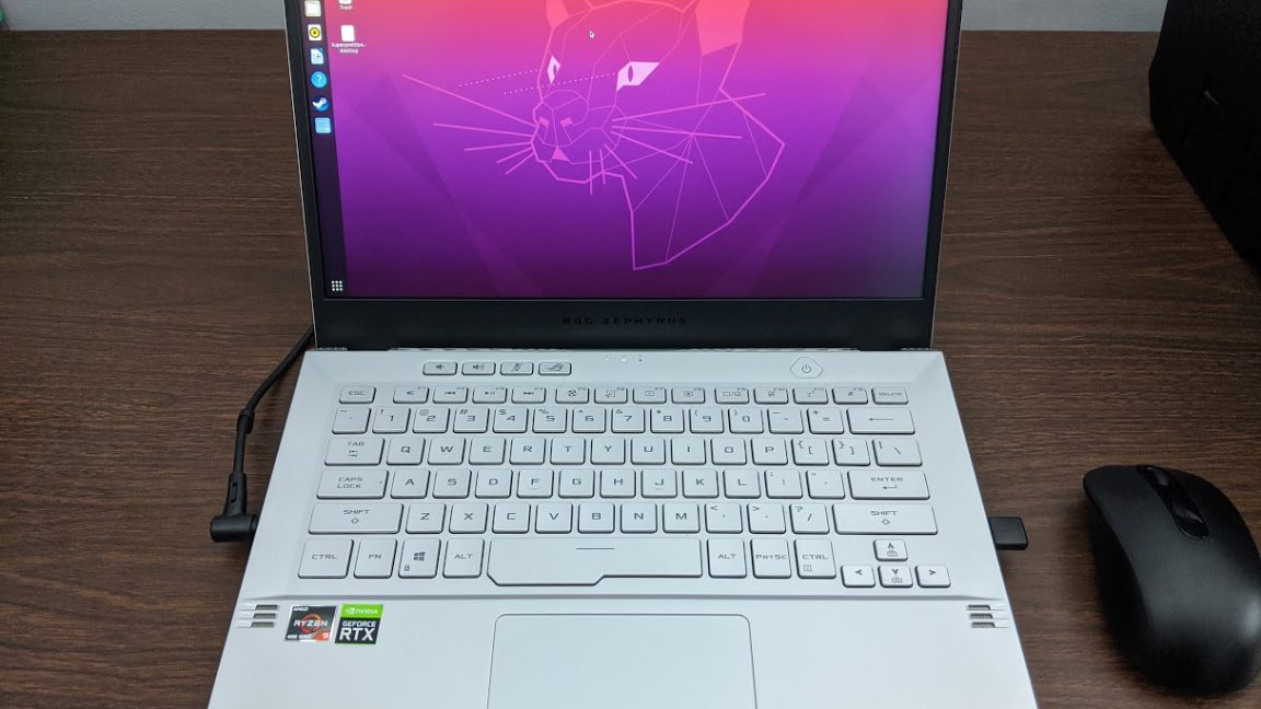 Linux on Laptops: ASUS Zephyrus G14 with Ryzen 9 4900HS - Ars Technica