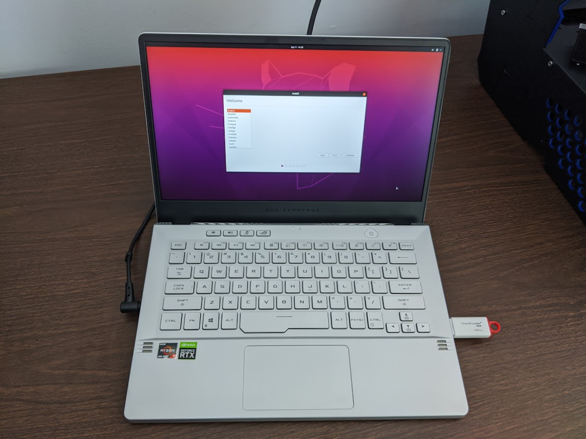 Linux on Laptops: ASUS Zephyrus G14 with Ryzen 9 4900HS - Ars Technica