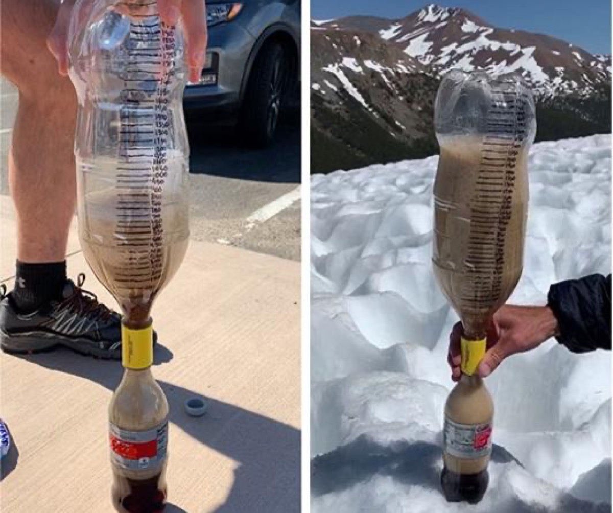 We now know the effect of altitude on classic “Diet Coke and Mentos ...