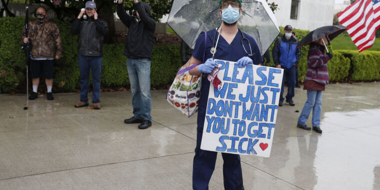 Antivaxxers spearhead protests against lockdown orders, demand “freedom ...