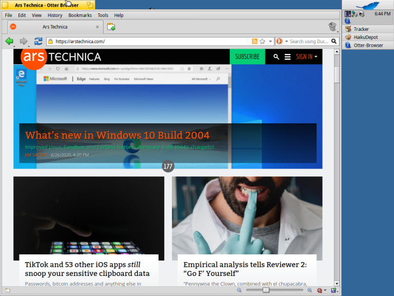 A decidedly non-Linux distro walkthrough: Haiku R1/beta2 - Ars Technica
