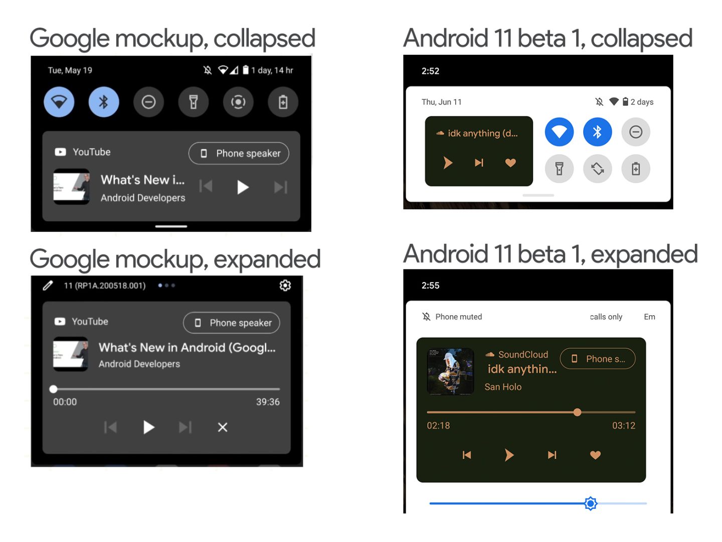 Hands on with Android 11 Beta 1—A new media player and suggested apps ...