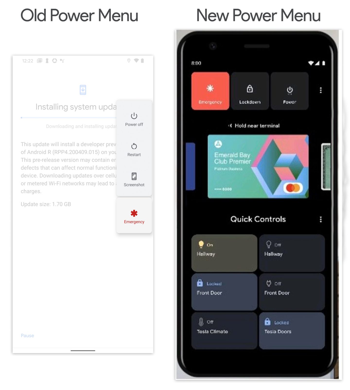 Android 11 power menu leak shows new smart home integration - Ars Technica