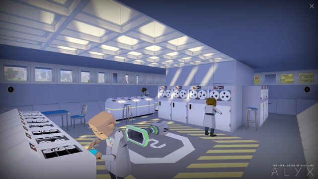 Screenshot from interactive documentary The Final Hours of Half-Life: Alyx.