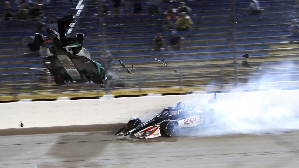 IndyCar’s Aeroscreen gets first real test, saves lives at Iowa race ...
