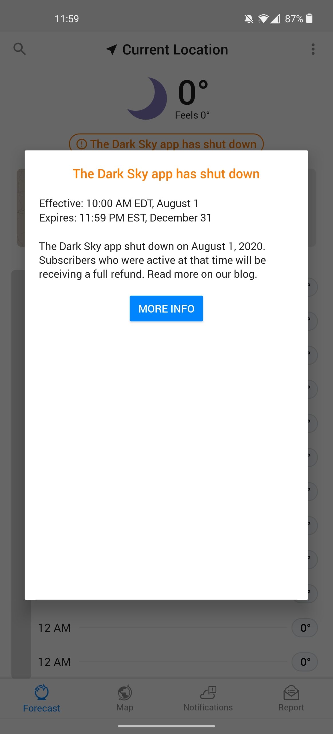 In wake of Apple acquisition, Dark Sky ends Android support - Ars Technica