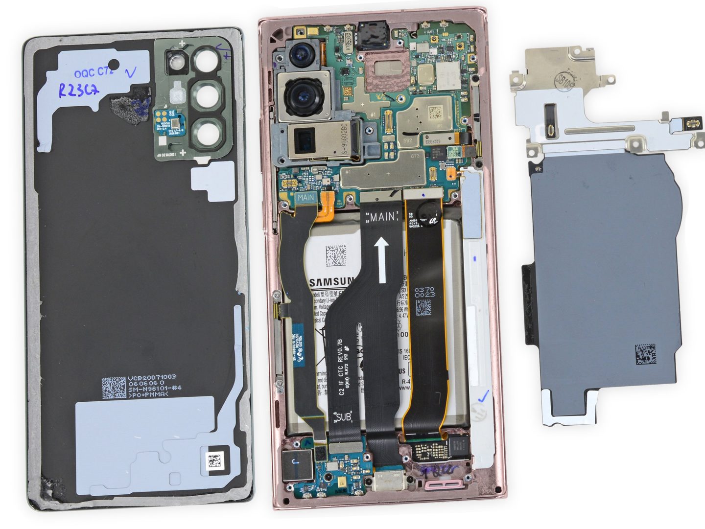 Galaxy Note 20 Ultra teardowns show two different cooling solutions ...