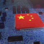 A motherboard has been photoshopped to include a Chinese flag.