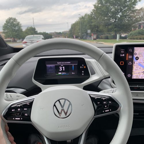 45 minutes on the road in a prototype Volkswagen ID.4 electric car ...