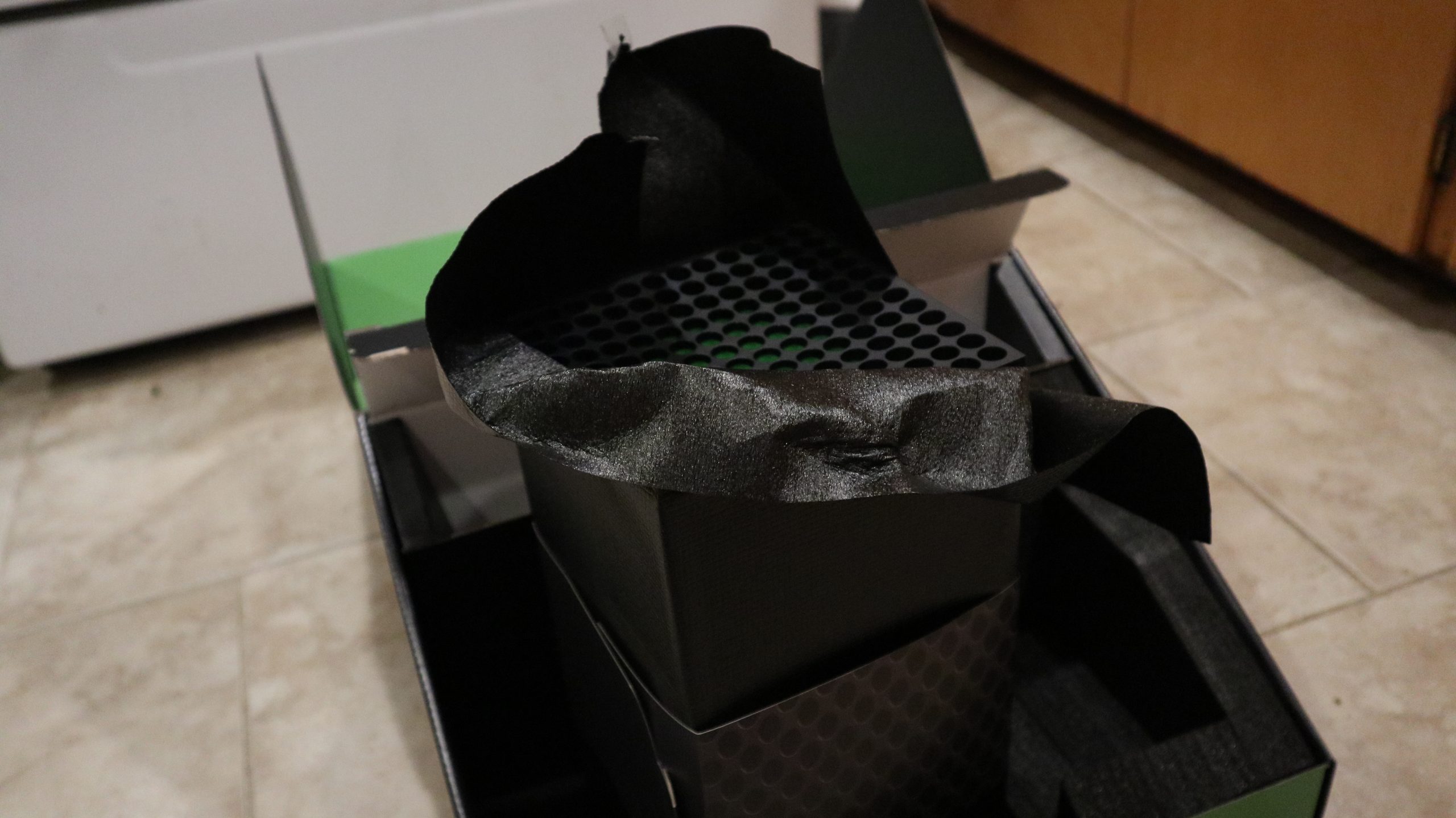 Xbox Series boxes unboxed, revealing a series of Xboxes inside of boxes ...