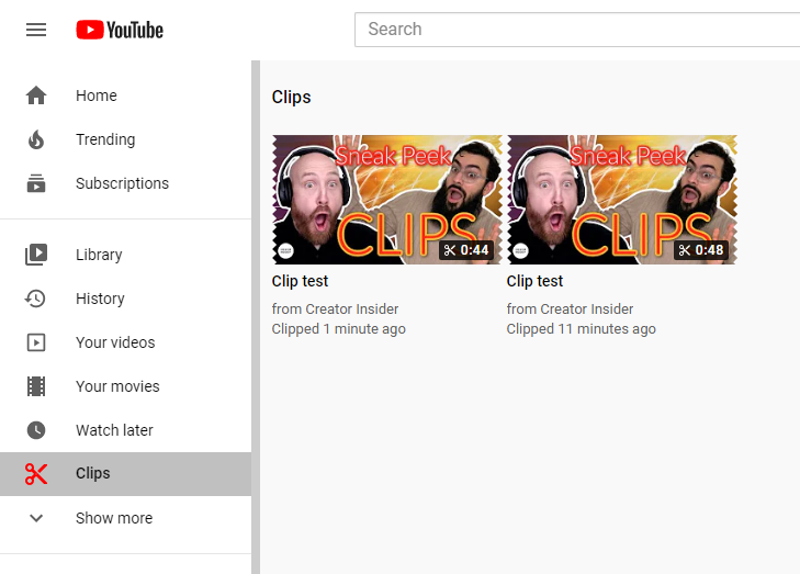 YouTube’s new “Clips” feature lets users share 60-second clips of ...