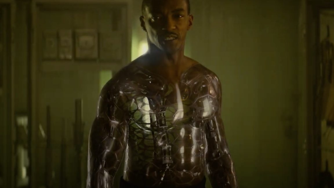 Anthony Mackie plays an android supersoldier in Outside the Wire ...