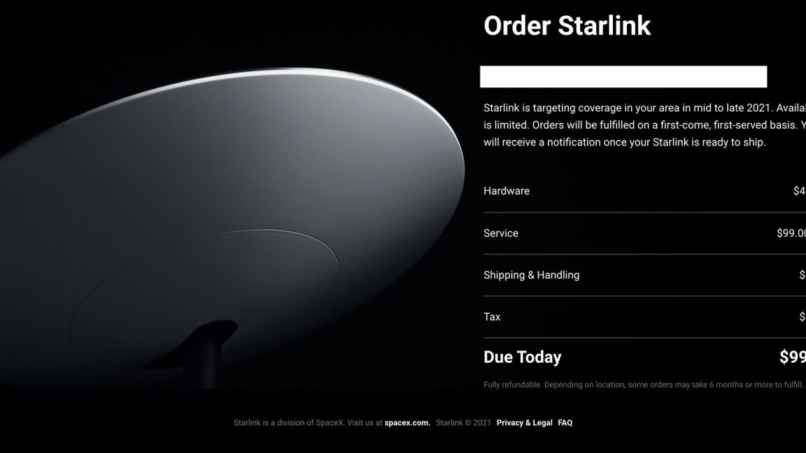 SpaceX Starlink opens preorders, but slots are limited in each region ...