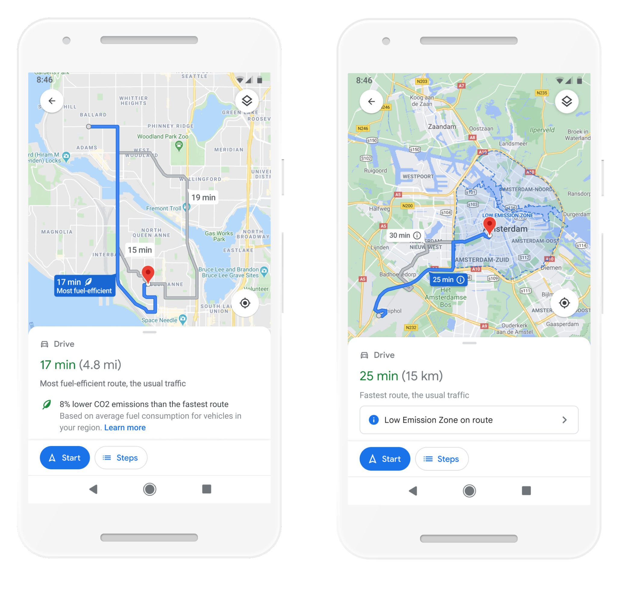 Google Maps gets AR indoor navigation, new eco-friendly route options ...