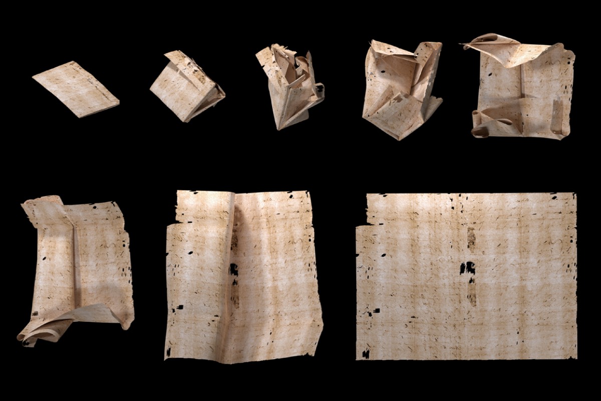 “Locked” for 300 years: Virtual unfolding has now revealed this letter ...