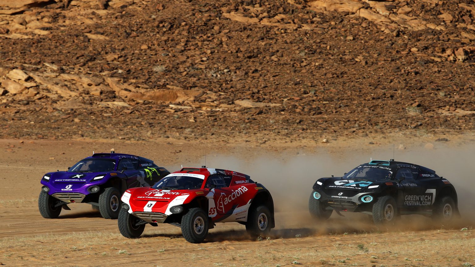 Sand, sun, and electric off-road SUVs: Extreme E holds its first race ...