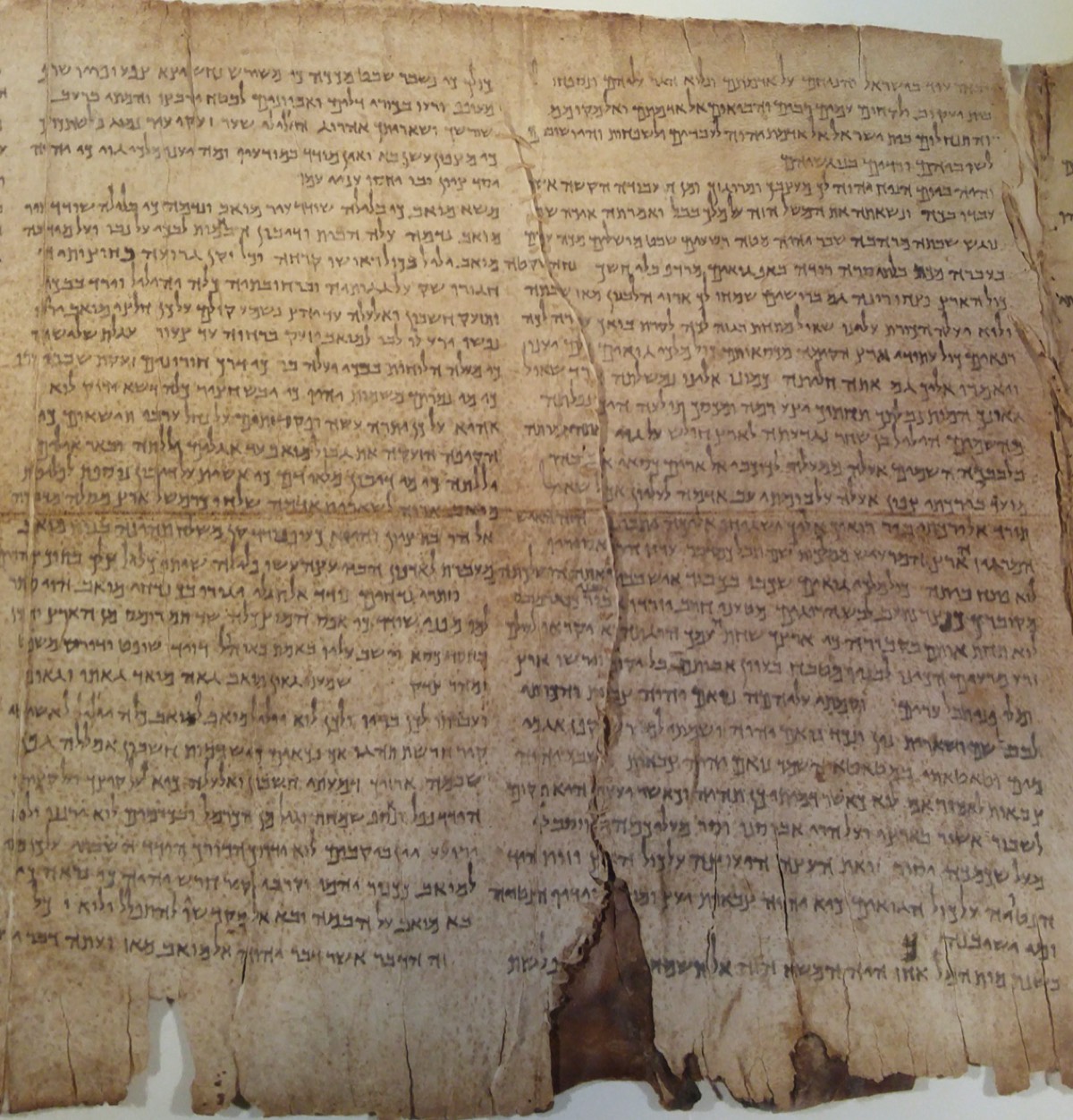 More than one scribe wrote the text of a Dead Sea Scroll, handwriting ...