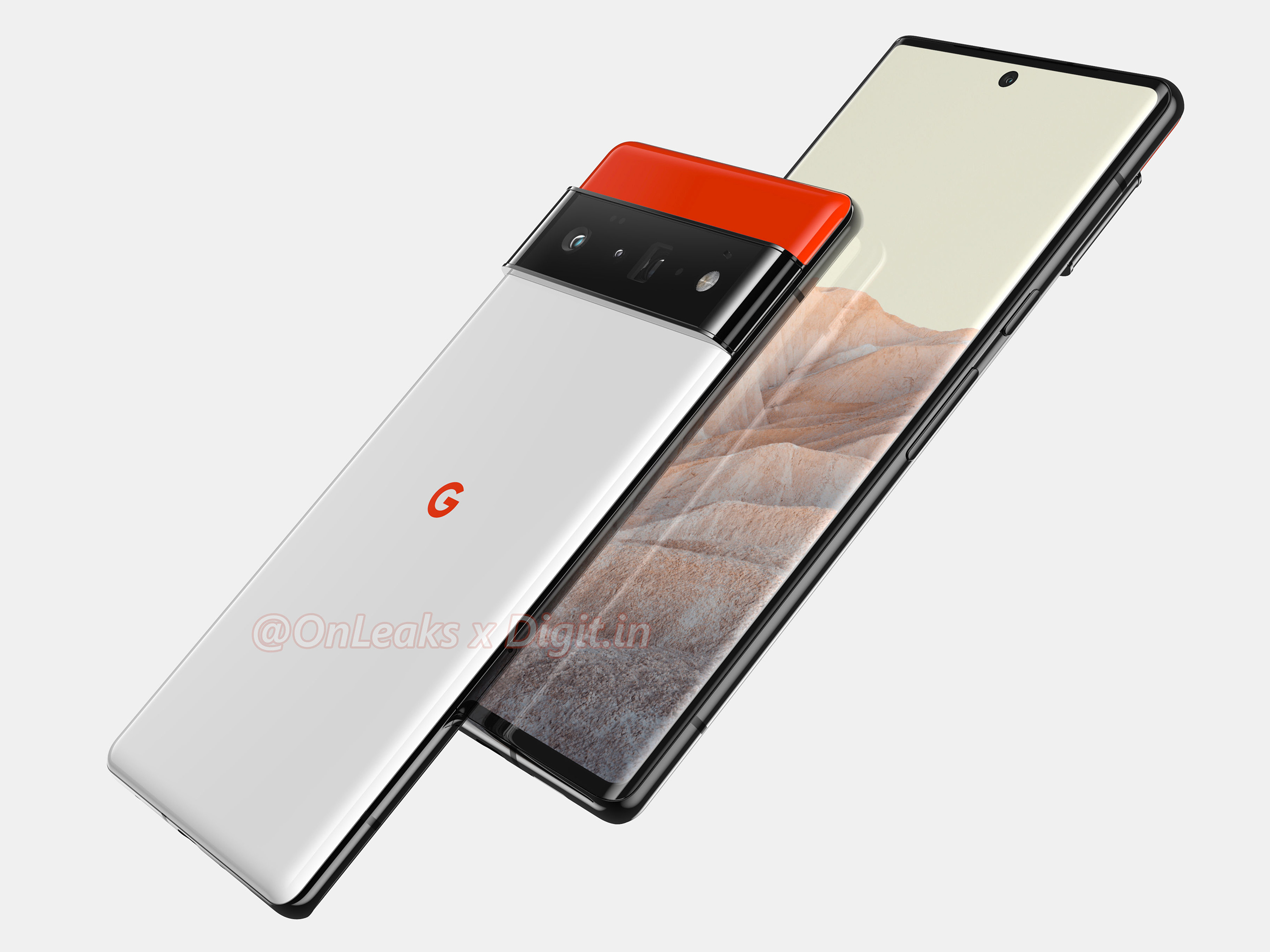 More detailed Pixel 6 renders show off camera design, display specs ...