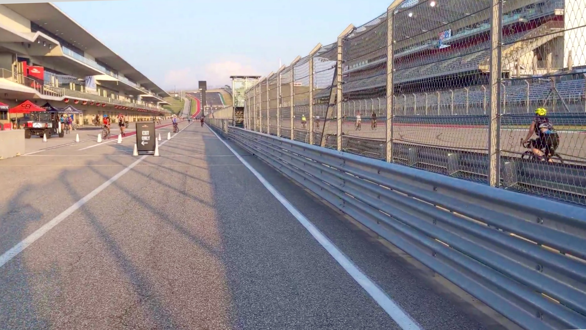 Circling—or cycling—the track at F1’s famous Circuit of the Americas ...