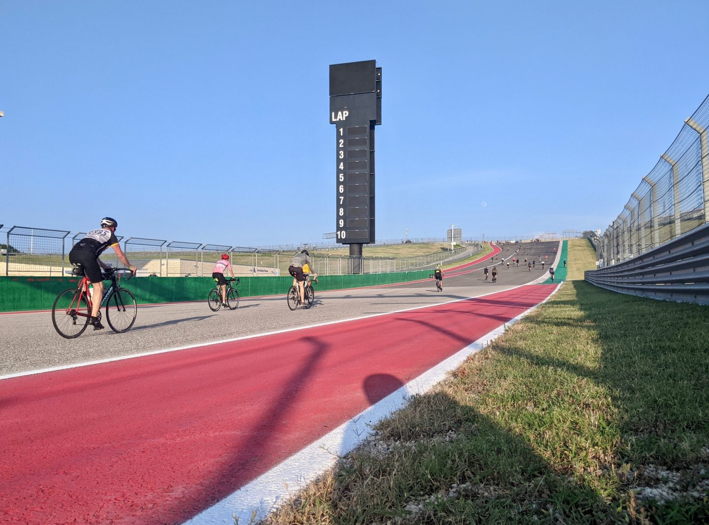 Circling—or cycling—the track at F1’s famous Circuit of the Americas ...